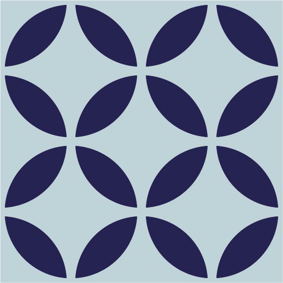 COZY aqua indigo 8" – Desire Tile